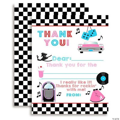 Sock Hop Thank You 20pc. by AmandaCreation | Oriental Trading