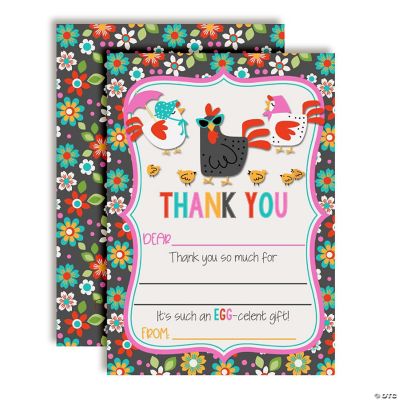 Cool Chick Birthday Thank You 20pc. by AmandaCreation | Oriental Trading