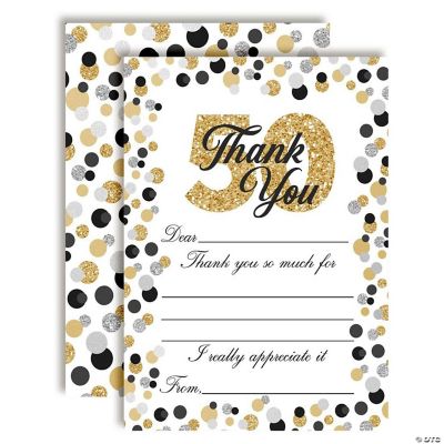 Cheers to 50 Thank You 20pc. by AmandaCreation | Oriental Trading