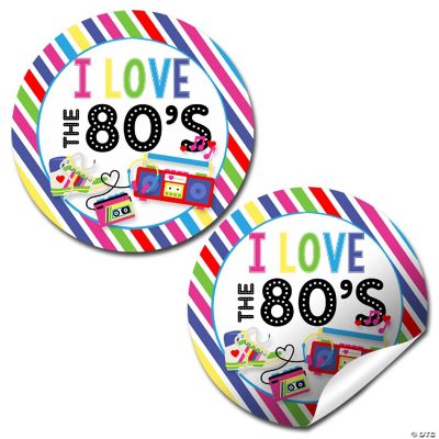 AmandaCreation Awesome 80's Birthday Envelope Seal 40pc | Oriental Trading