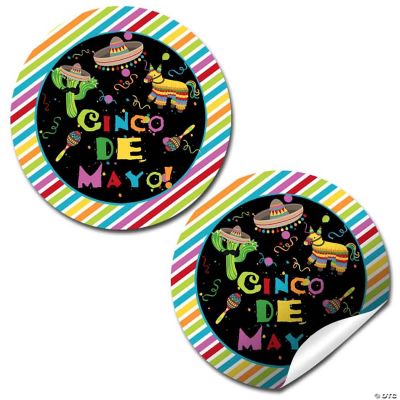 AmandaCreation Cinco de Mayo Fiesta Envelope Seal 40pcs. | Oriental Trading