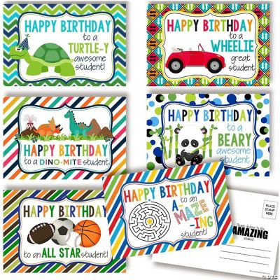 AmandaCreation Birthday Puns Teacher Postcards 30pc. | Oriental Trading