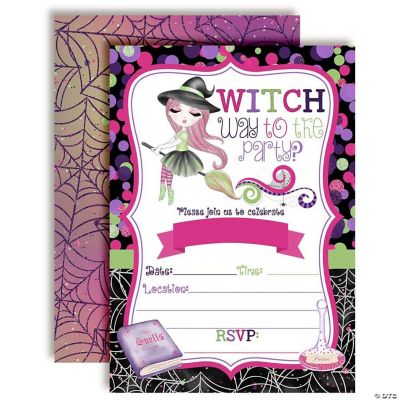 Fancy Witch Halloween Party Invitations 40pc. by AmandaCreation ...