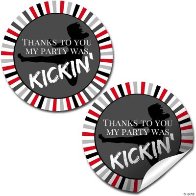 AmandaCreation Karate Thank You Envelope Seal 40pcs. | Oriental Trading
