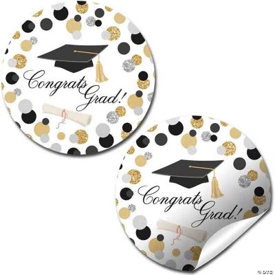 AmandaCreation Polka Dot Grad Envelope Seal 40pcs. | Oriental Trading