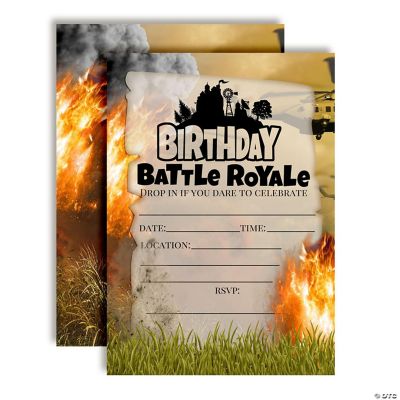 Explosion Fort Battle Invitations 40pc. by AmandaCreation | Oriental ...