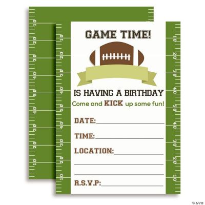 AmandaCreation Game Time Birthday Invites 40pc. | Oriental Trading