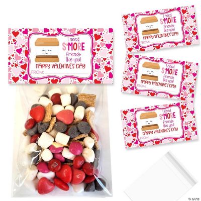 AmandaCreation S'more Valentine Bag Toppers 40pc. BAG FILLER NOT ...