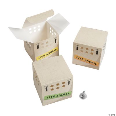 3 1/2" x 3 1/2" Zoo Animals Party Favor Gift Boxes - 12 Pc. | Oriental ...