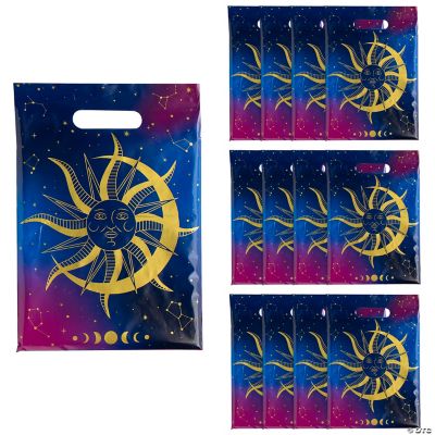 8 1/2" x 12" Celestial Party Disposable Plastic Goody Bags - 12 Pc ...