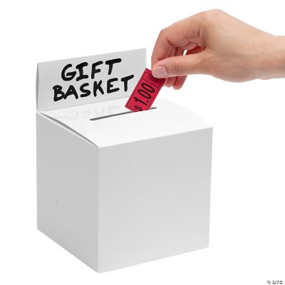 5" x 7" Plain White Cardstock Raffle or Submission Boxes - 12 Pc ...