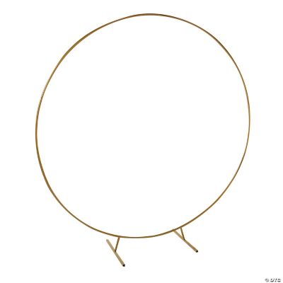 76 3/4" x 78 3/4" Large Circular Metal Frame Floor Decoration ...