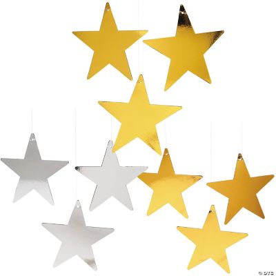 Gold & Silver Metallic Star Kit - 36 Pc.