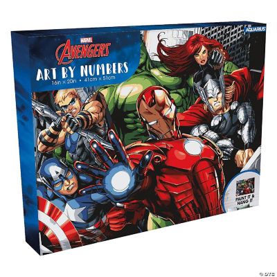 Marvel Avengers Art-By-Numbers Craft Kit | Oriental Trading