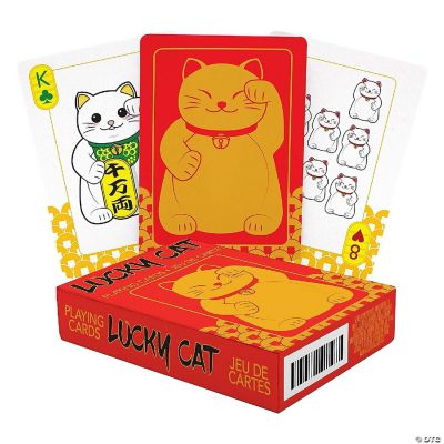 Lucky Cat Playing Cards | Oriental Trading