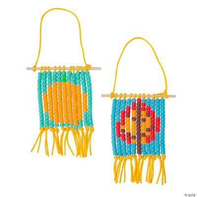 5" x 4 3/4" Fall Icons Pony Bead Banner Ornament Craft Kit - Makes 6 ...