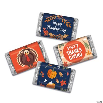 38 Pcs Thanksgiving Candy Party Favors Hershey's Miniatures Chocolate ...