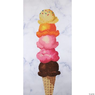 Camelot Dots Diamond Painting Kit Intermediate Ice Cream | Oriental Trading