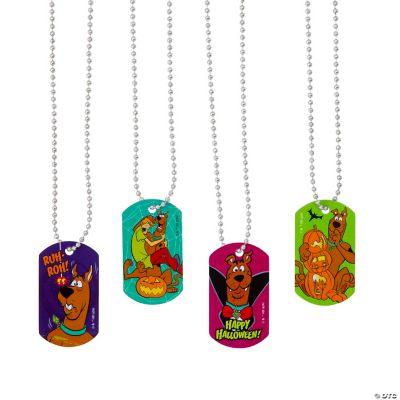 Scooby-Doo!™ Halloween Dog Tag Necklaces - 12 Pc. | Oriental Trading