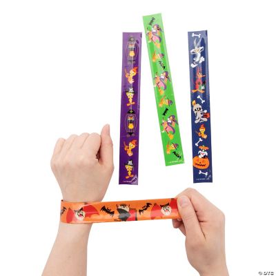 9" x 1" Looney Tunes™ Halloween Metal Slap Bracelets - 12 Pc.
