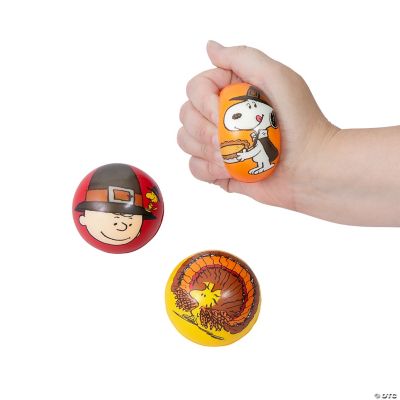 2 1/4" Peanuts® Thanksgiving Snoopy, Woodstock & Charlie Brown Stress ...
