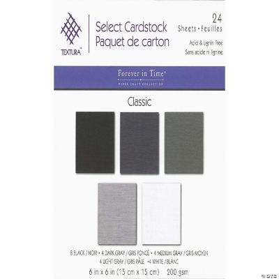 Multicraft Cardstock 6x6 Textura Ast 20pc Classic