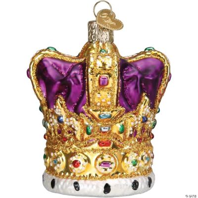 Old World Christmas King feetS Crown Blown Glass Holiday Ornament ...