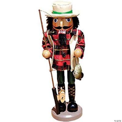 Bass Fisherman Christmas Nutcracker 13 Inch