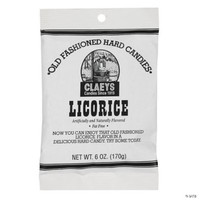 Claeys Candies 671 Licorice Hard Candy 6 oz | Oriental Trading