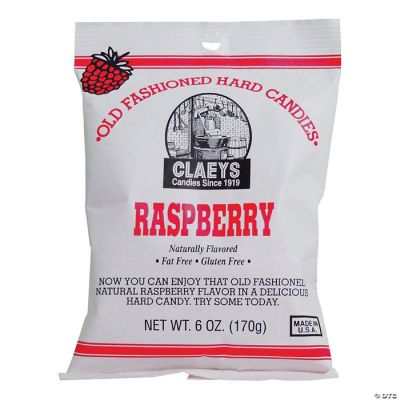 Claeys Old Fashioned Raspberry Hard Candy, 6 oz | Oriental Trading