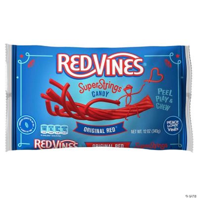 Red Vines 6062492 12 oz Super Strings Original Red Licorice, Pack of 12