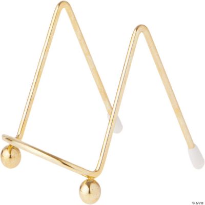Bard's Brass Wire Easel for Small, Flat Items, 2.5" H x 2.25" W x 3.25 ...