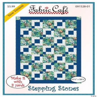 Stepping Stones Pattern New for Fabric Cafe 43.5x58.5 | Oriental Trading