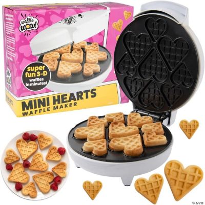Waffle Wow! Mini Hearts Waffle Maker- Make 9 Heart Shaped Waffles or ...