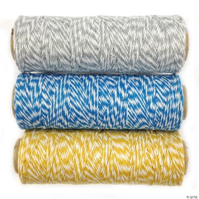 Wrapables Cotton Baker's Twine 4ply 330 Yards (Set of 3 Spools x 110 ...