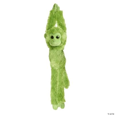 Aurora 24" Colorful Hanging Chimp Plush Stuffed Animal Monkey, Green