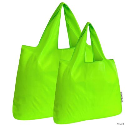 Wrapables Large & Small Foldable Tote Nylon Reusable Grocery Bags, Set ...