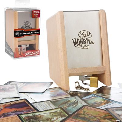 Monster Protectors Guillotine Wood Trading Card Box w/ Anti-Theft Lock ...