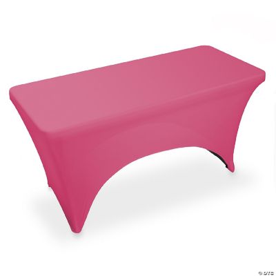 Lann's Linens 4' Fitted Spandex Stretch Fabric Tablecloth Cover for 48 ...