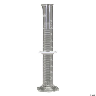 Pyrex Glass Graduated Cylinder, Single Metric Scale, 100 mL