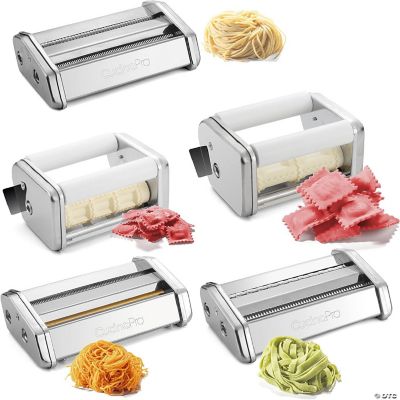 CucinaPro Pasta Maker Accessory Set- 5 Different Attachments- Homemade ...