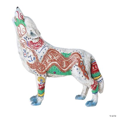 Pacific Trading Aztec Wolf Figurine 6 Inch Multicolor