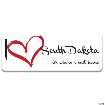 Magnet Me Up I Love South Dakota, It's Where I Call Home US State ...