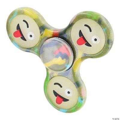Camo Emoji Fidget Spinner Smiley | Oriental Trading