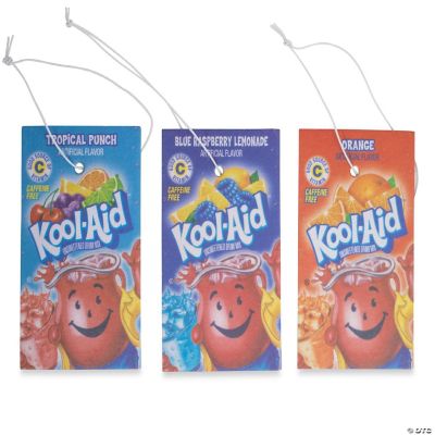 Kool-Aid Packet Air Freshener Set Of 3 Tropical Punch, Blue Raspberry ...