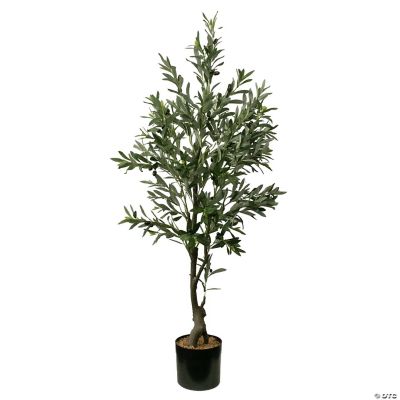 60" fake olive tree with eco planter