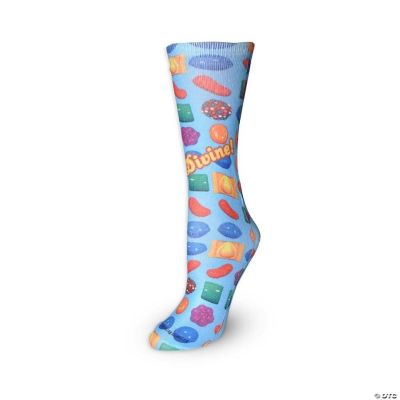 Candy Crush "Divine Candy" Ladies Crew Socks | Oriental Trading