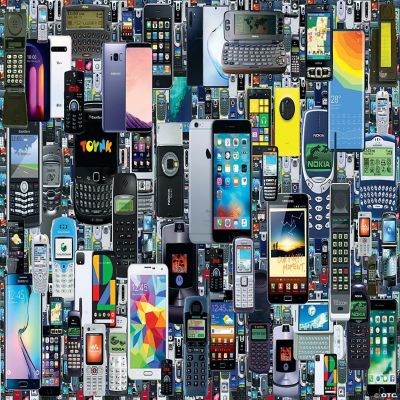 Mobile Mayhem Cell Phone Collage Puzzle 1000 Piece Jigsaw Puzzle ...