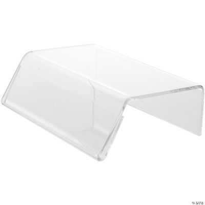 Plymor Clear Acrylic Sign-Holder Display Riser, 1.75" H x 6" W x 4.25 ...
