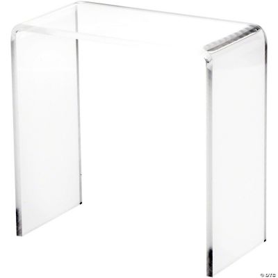Plymor Clear Acrylic Vertical Rectangular Display Riser, 7" H x 7" W x ...